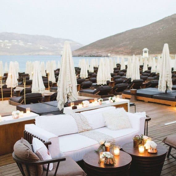 Principote Beach Club Wedding Venue, Mykonos | Greece